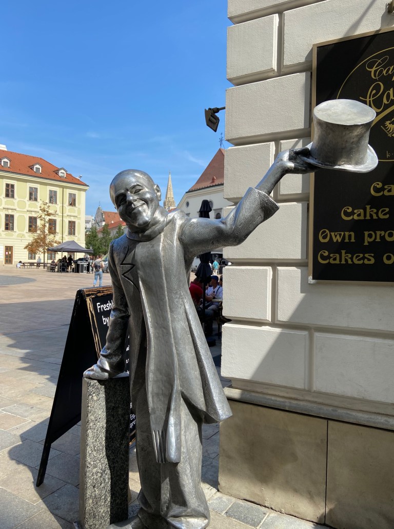 Wandering tell tales and unique statues in Bratislava, Slovakia ...